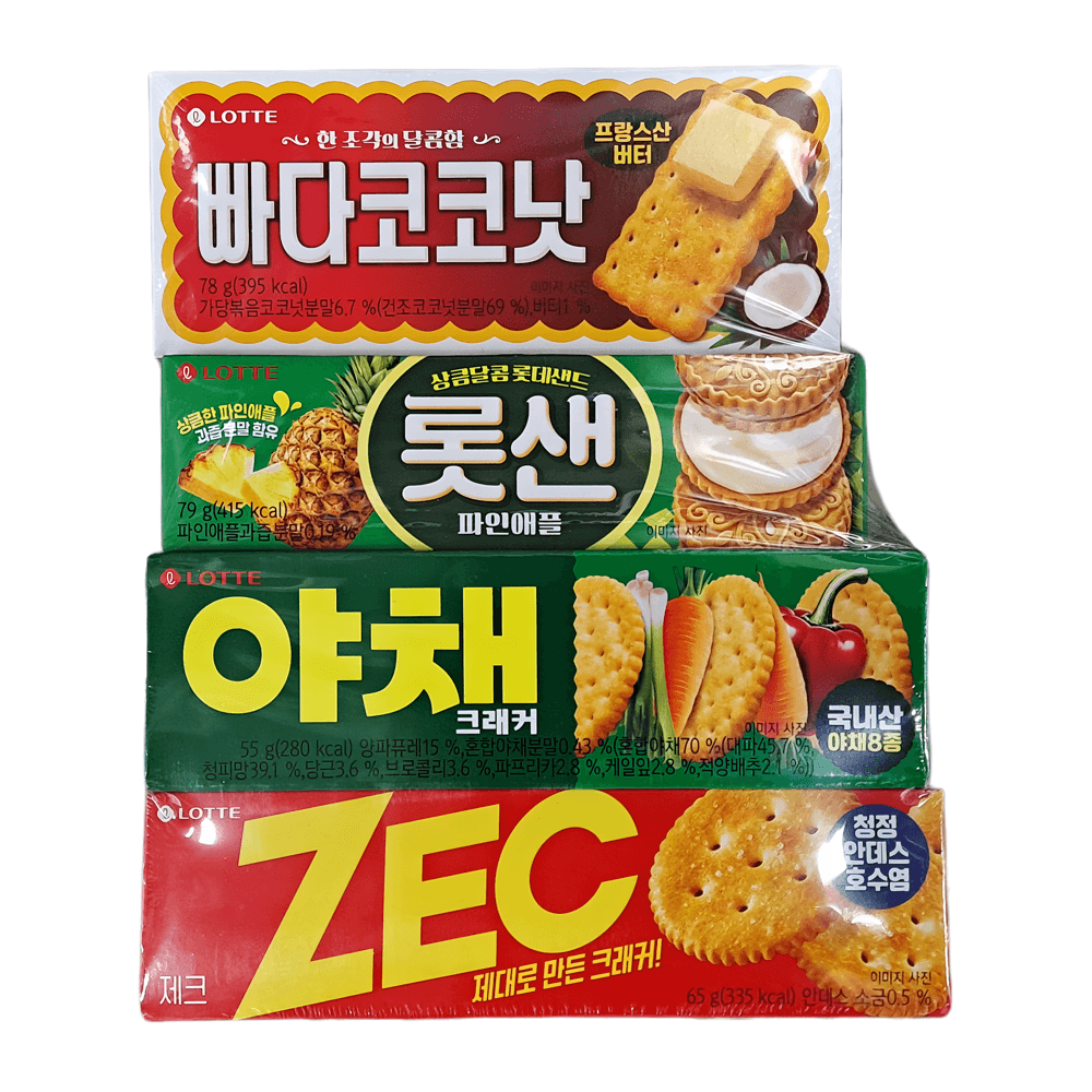 기획상품 롯데제과 비스킷 4번들 배민 장보기∙쇼핑