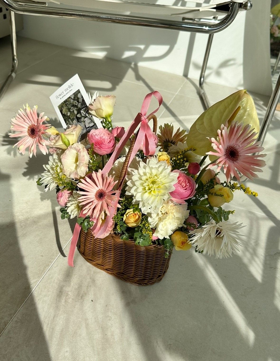 꽃바구니 Xl사이즈 믹스톤 배민 장보기∙쇼핑