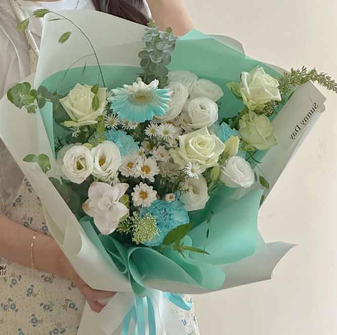 M사이즈꽃다발백장미 혼합 배민 장보기∙쇼핑