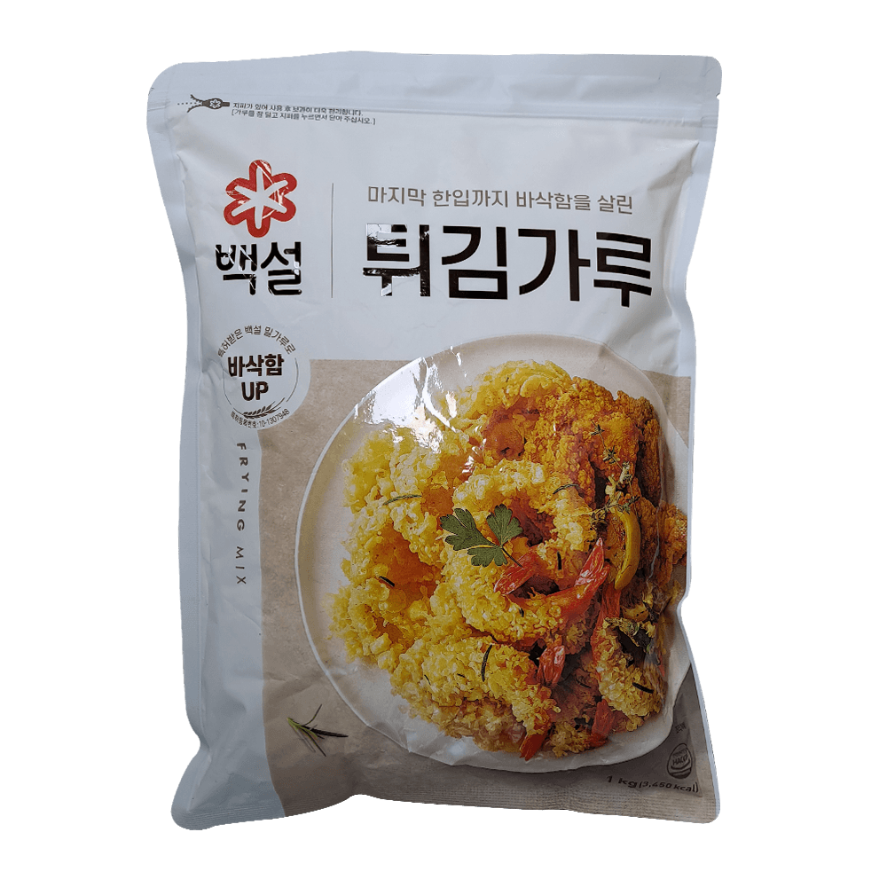 백설 튀김가루 1kg 지퍼백 배민 장보기∙쇼핑