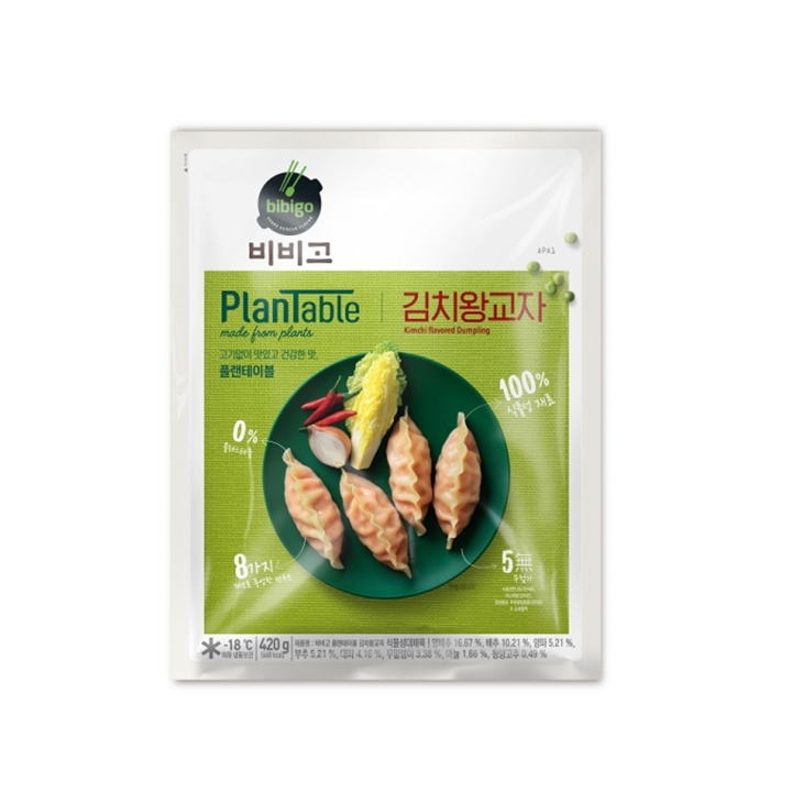 CJ 비비고 플랜테이블김치왕교자385g | 배민 장보기∙쇼핑