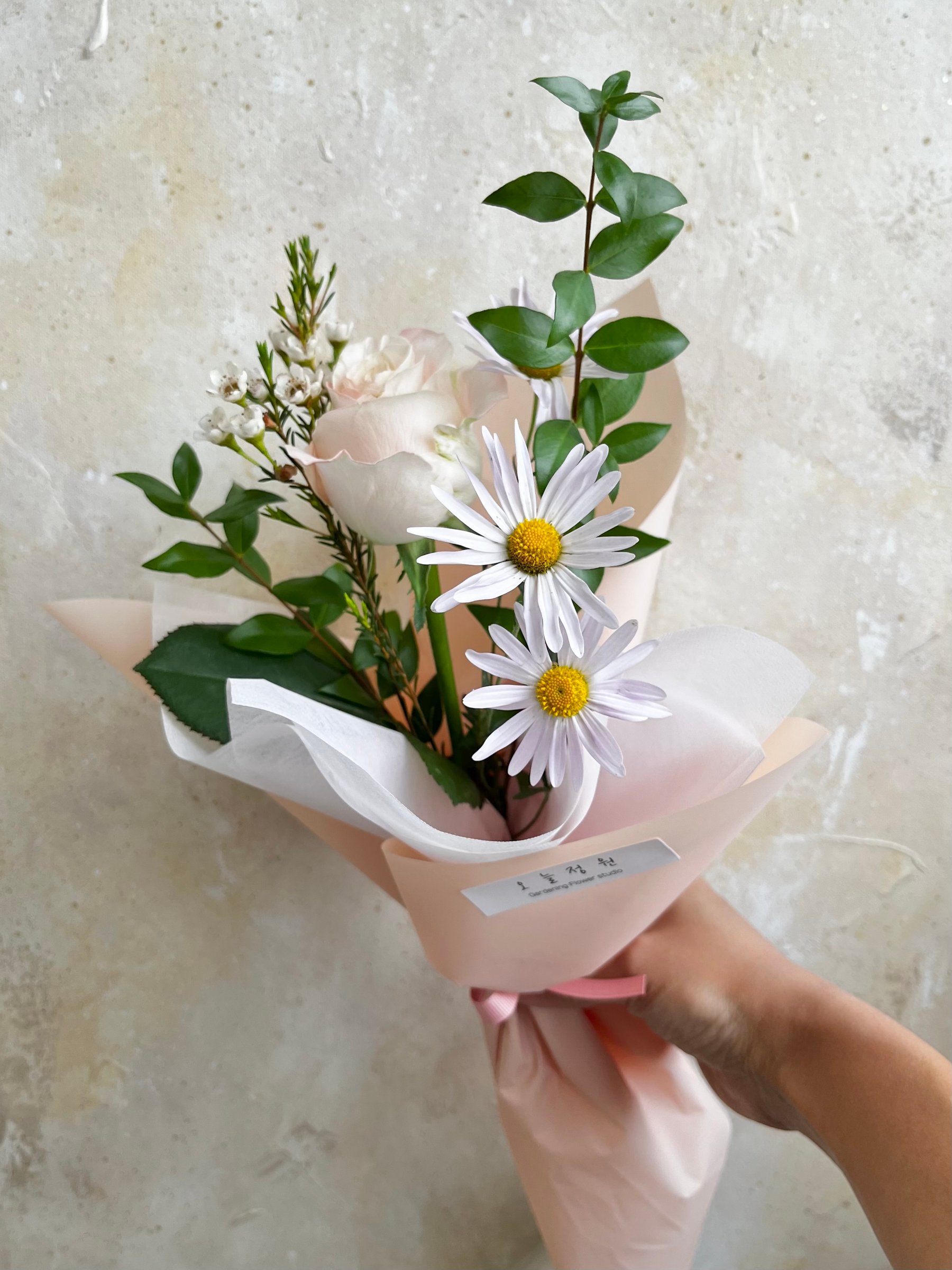 장미 한송이 미니꽃다발 배민 장보기∙쇼핑