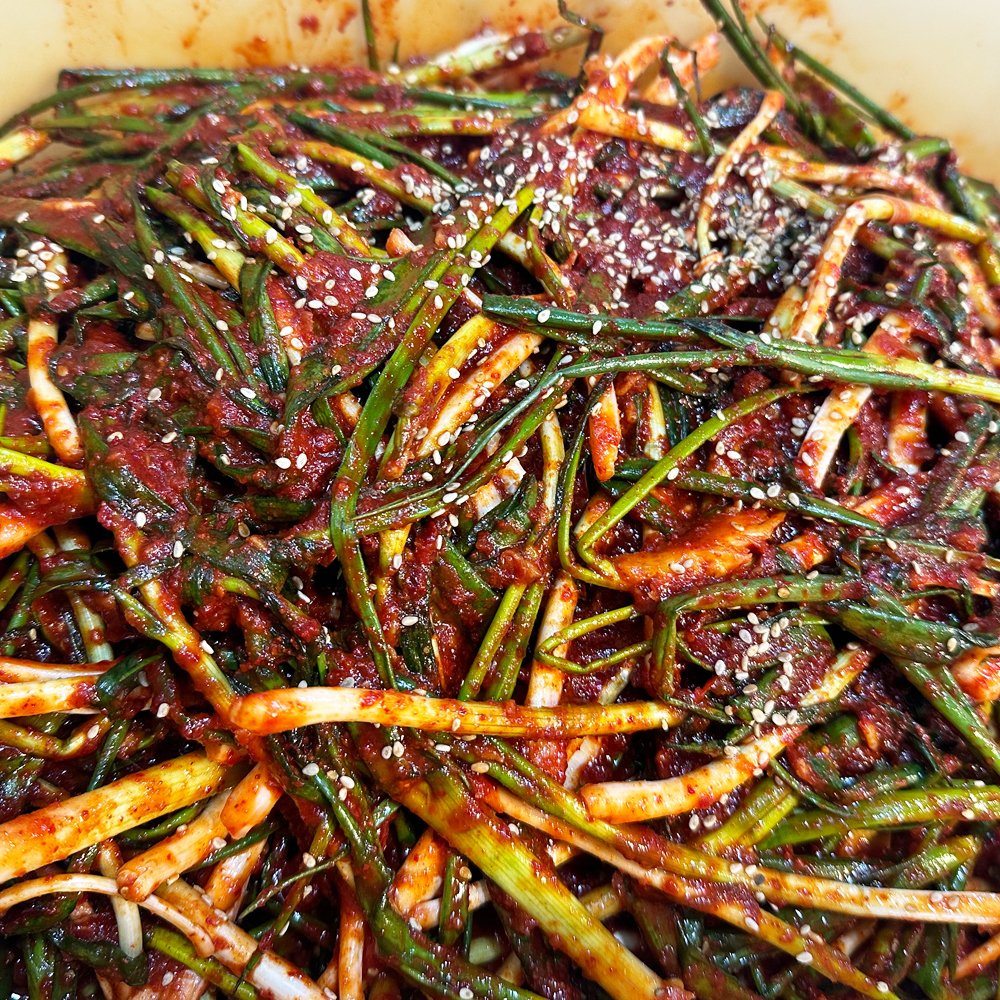 매콤한 파김치 400g 신장 동기네반찬 배민 장보기∙쇼핑