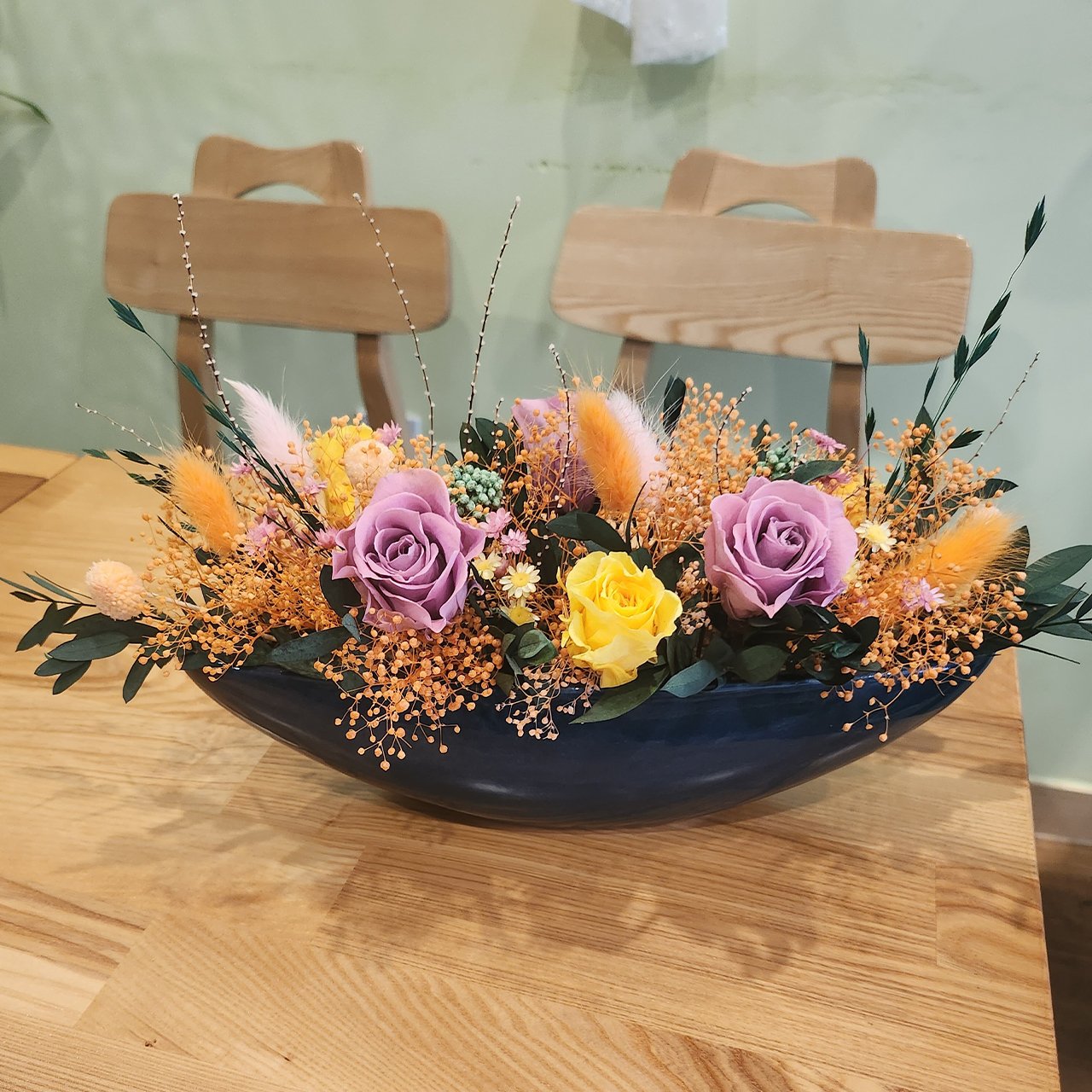 프리져브드 테이블 꽃장식 배민 장보기∙쇼핑