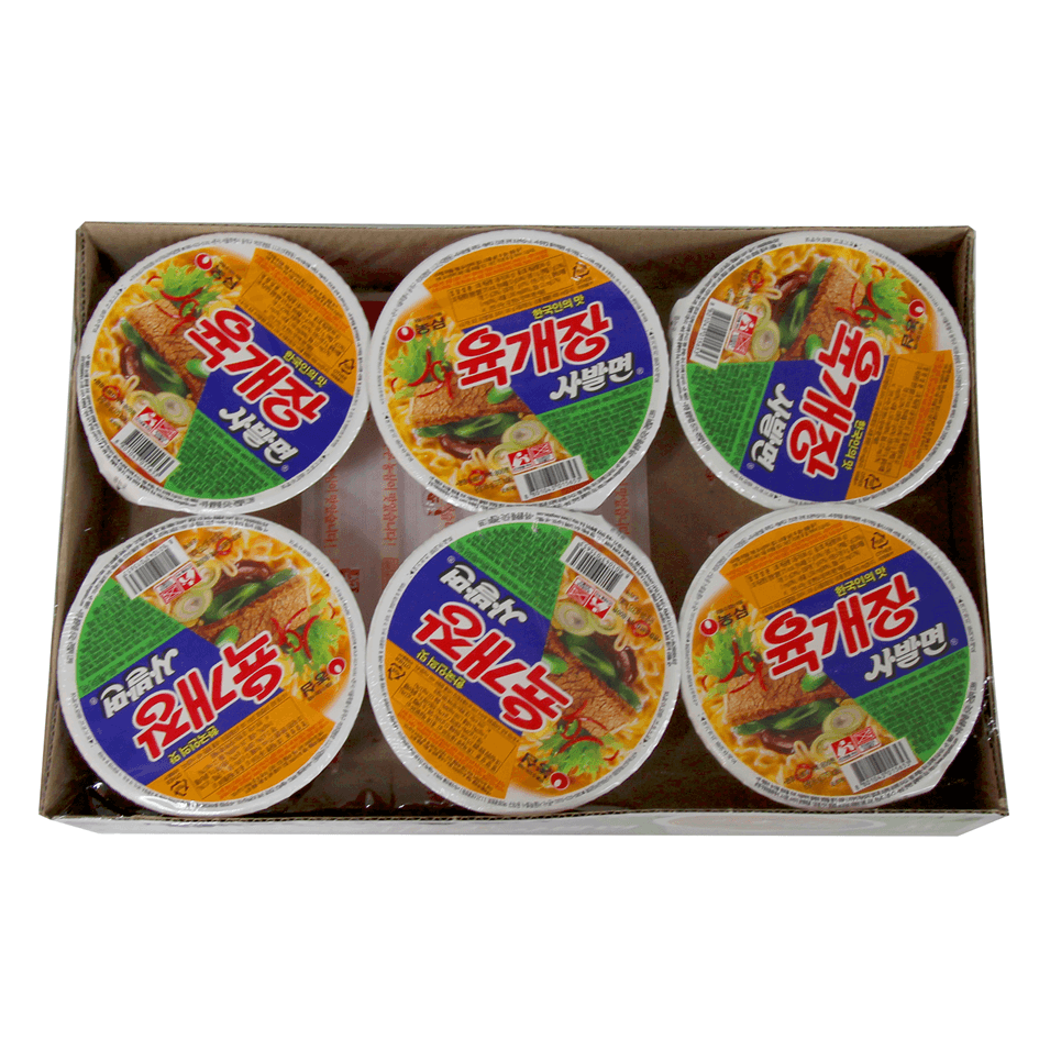 육개장 사발면 86g/6개입 | 배민 장보기∙쇼핑