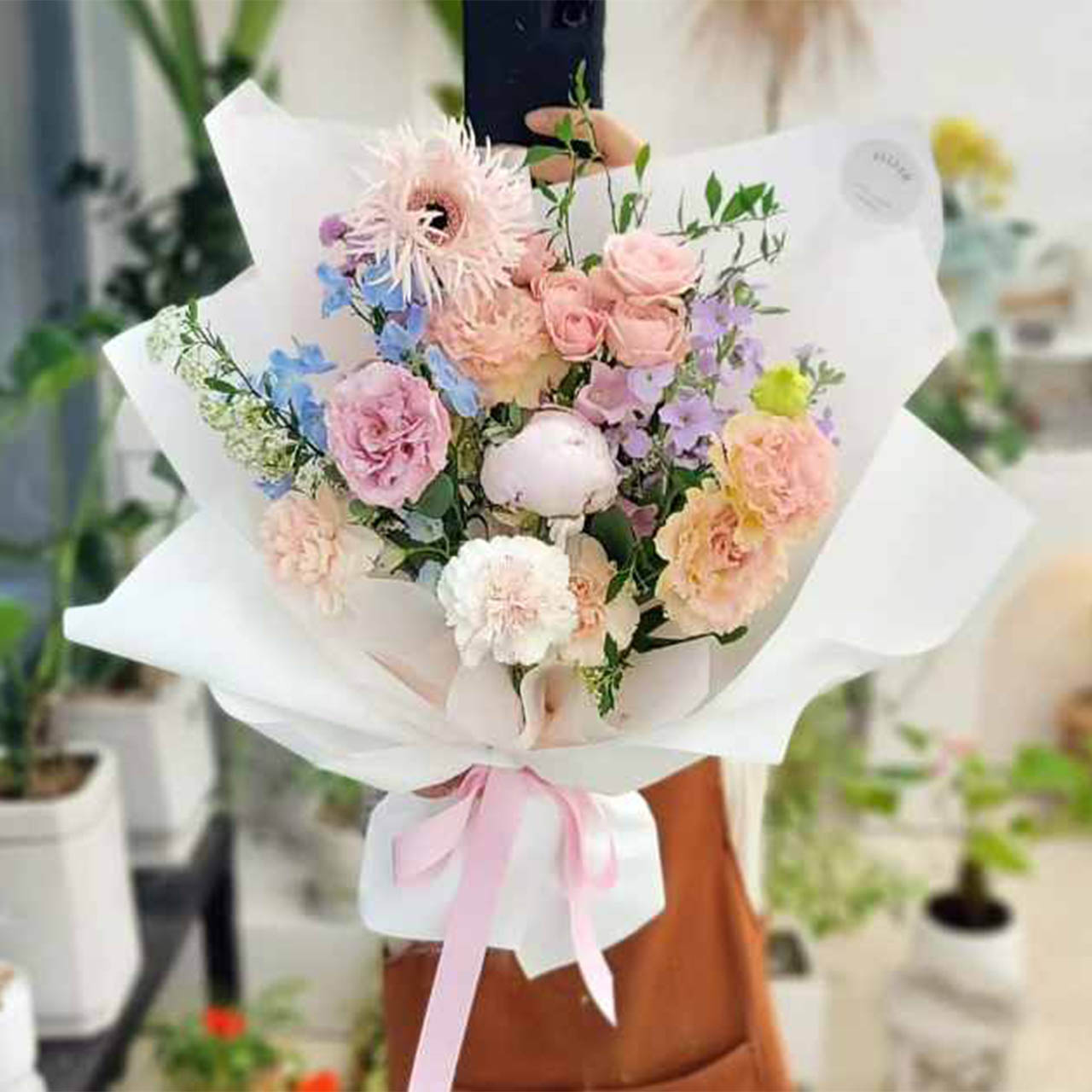 꽃다발l 카네이션 장미 혼합 배민 장보기∙쇼핑