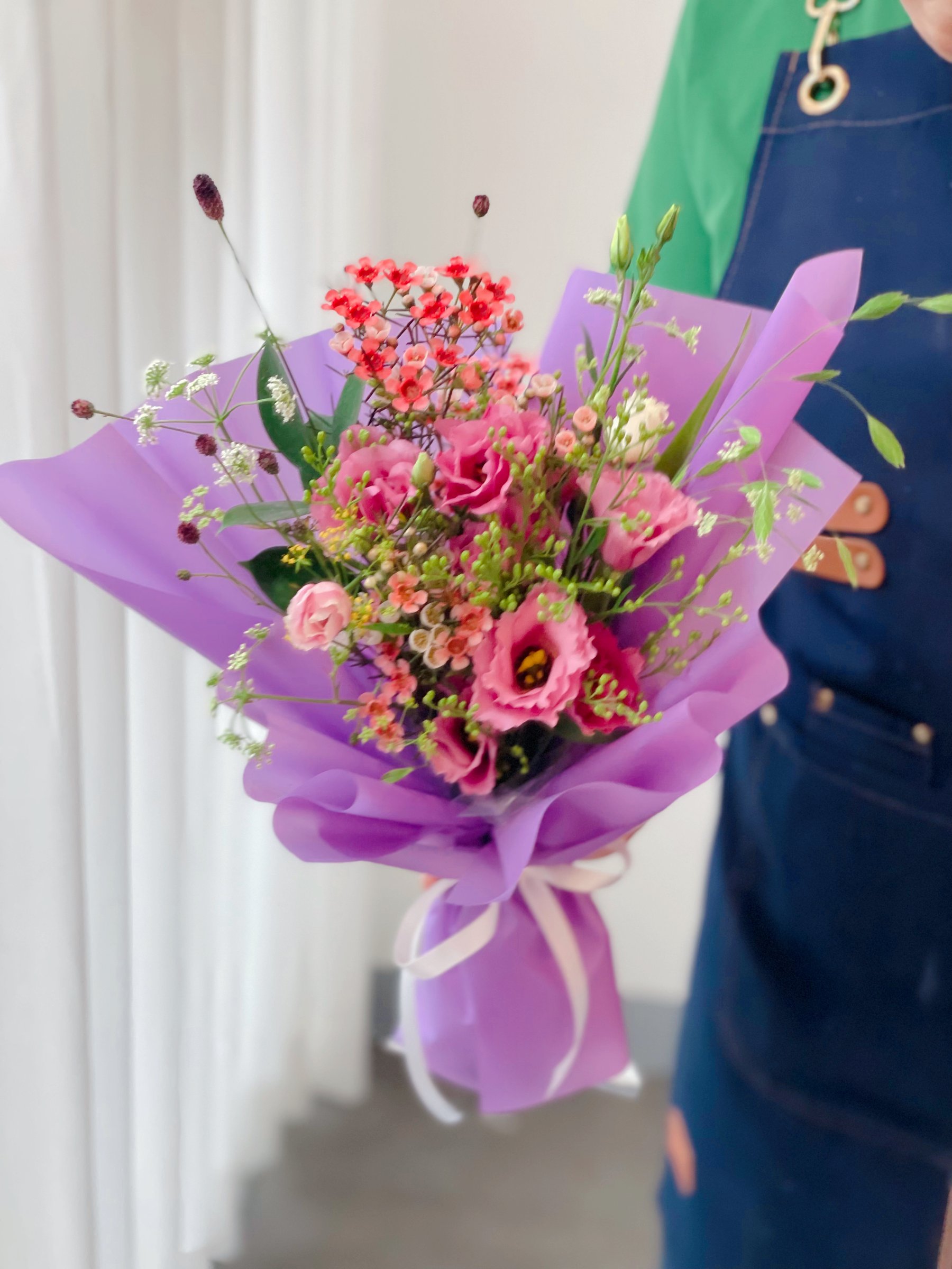 플로리스트가 알아서 예쁘게 꽃다발 Xs 배민 장보기∙쇼핑