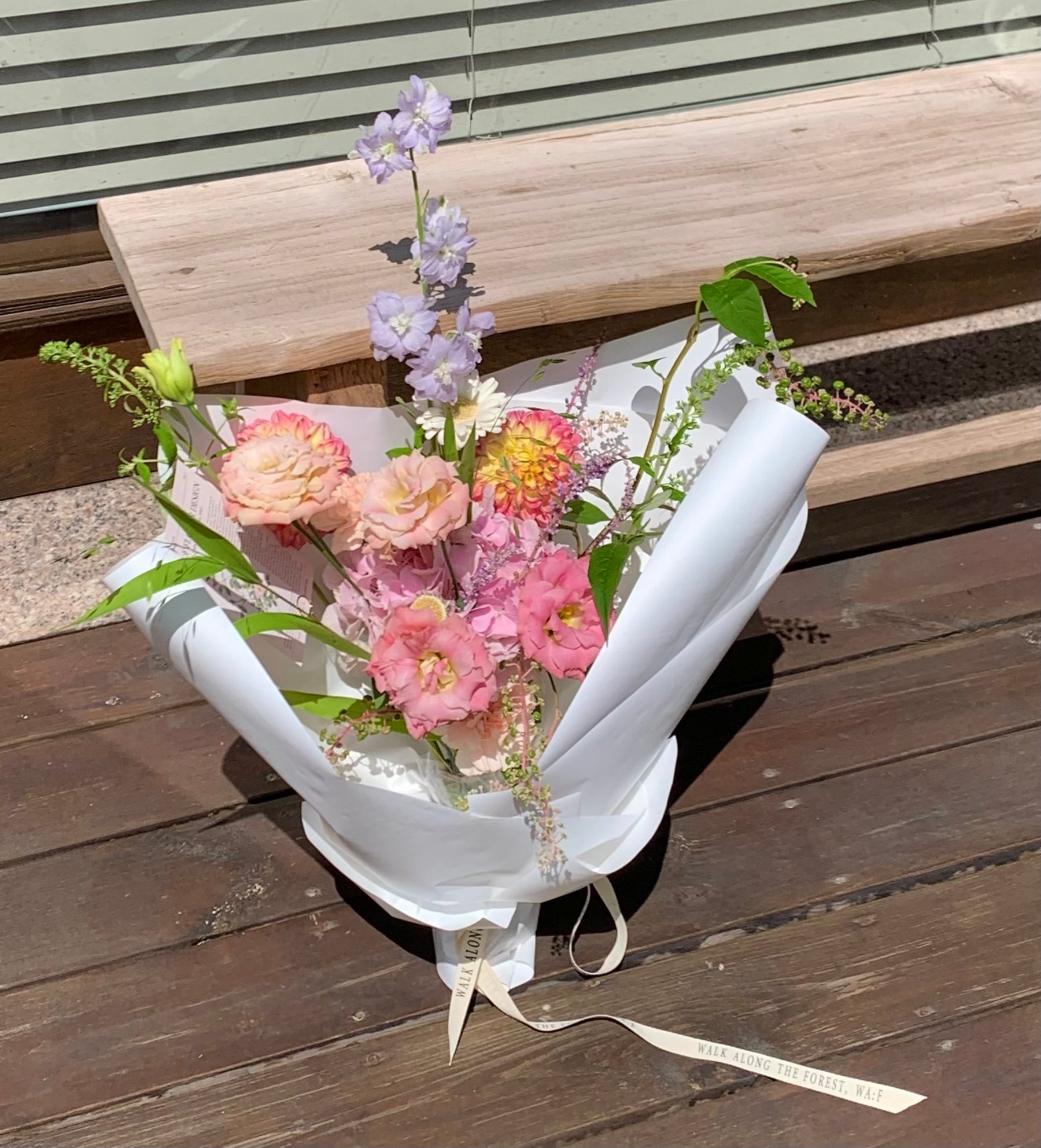 핑크리시안셔스 믹스꽃다발 배민 장보기∙쇼핑