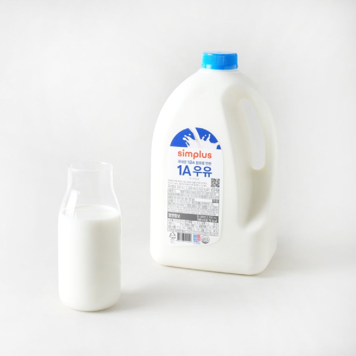 simplus 1A 우유 2.3L | 배민 장보기∙쇼핑