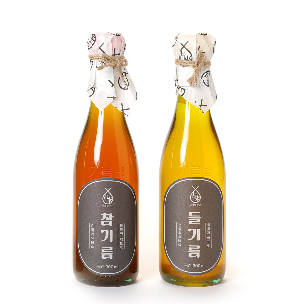 국산 참기름·들기름 300ml 기름병홀더제공 배민 장보기∙쇼핑