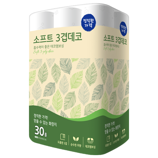 정직한소프트3겹데코 25m30롤 배민 장보기∙쇼핑