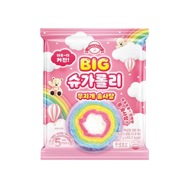 슈가롤리 무지개 솜사탕 12g 배민 장보기∙쇼핑