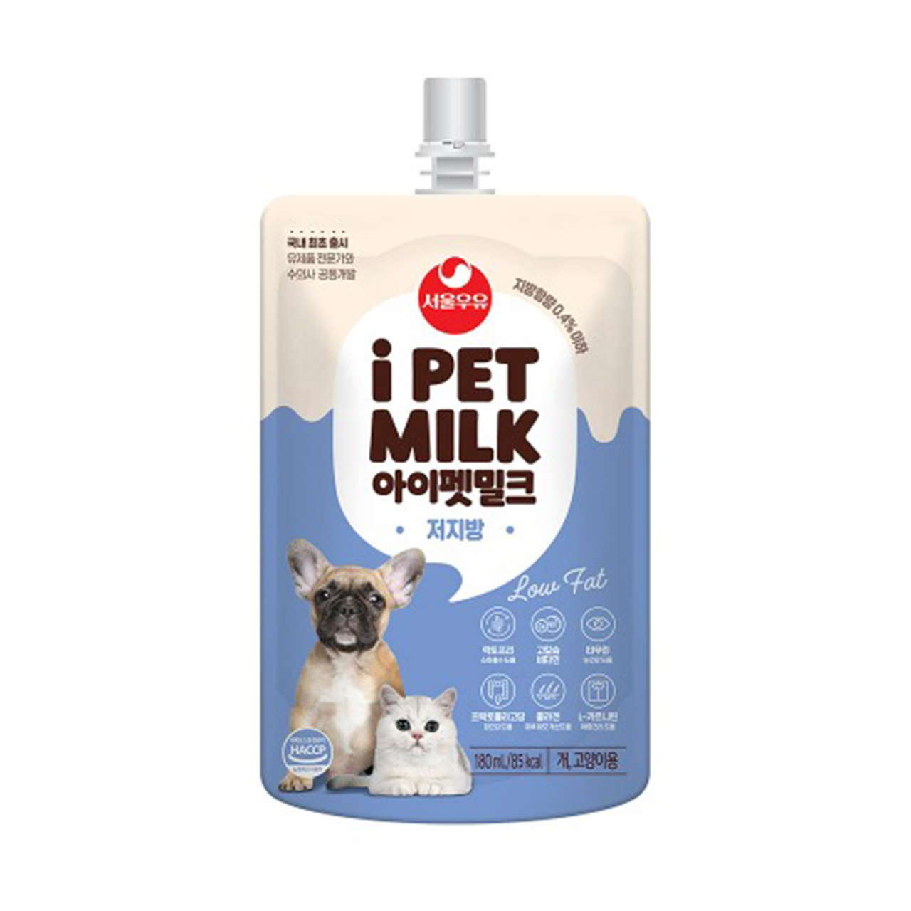 서울우유 아이펫밀크 저지방우유 댕냥겸용 180ml 배민 장보기∙쇼핑