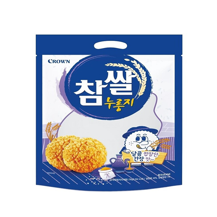 크라운 참쌀 누룽지 216g 배민 장보기∙쇼핑