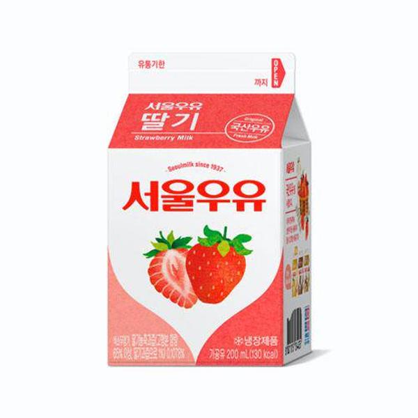 서울 딸기우유200ml 배민 장보기∙쇼핑