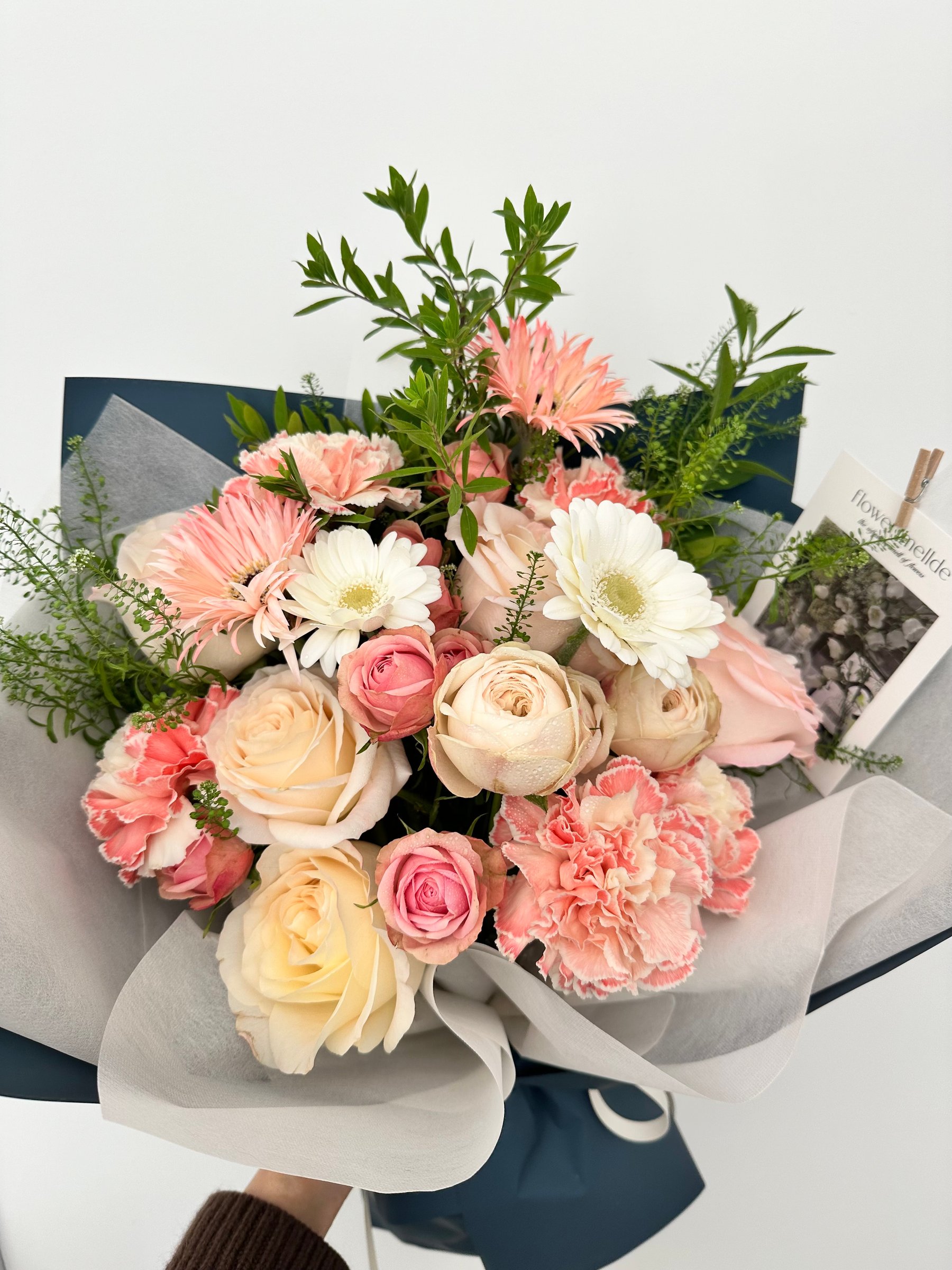 꽃다발 L사이즈 핑크톤 배민 장보기∙쇼핑