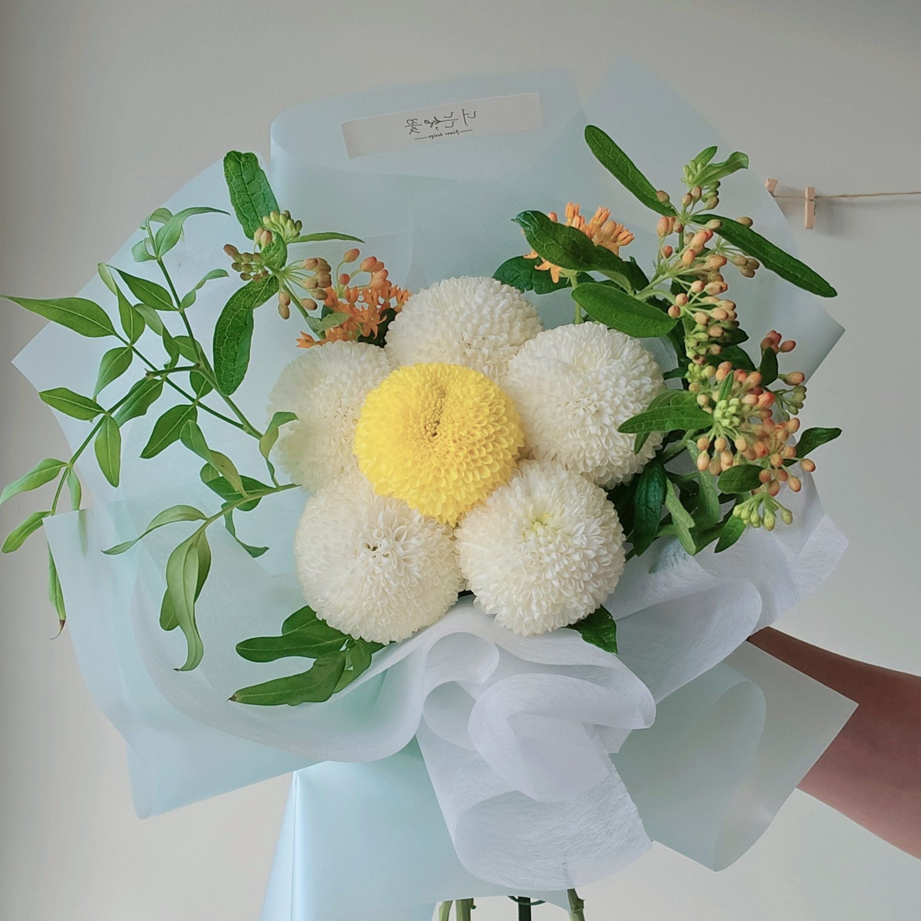 퐁퐁꽃다발화이트 배민 장보기∙쇼핑