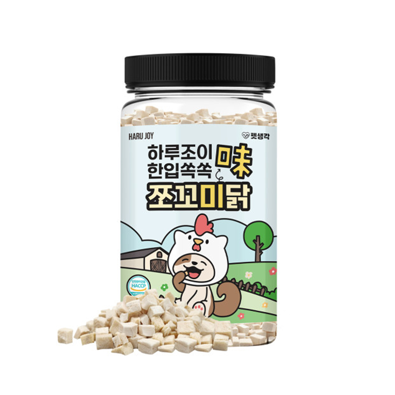 펫생각 동결건조 하루조이 한입쏙쏙 쪼꼬미 치킨 닭가슴살 노즈워크 트릿 80g 배민 장보기∙쇼핑