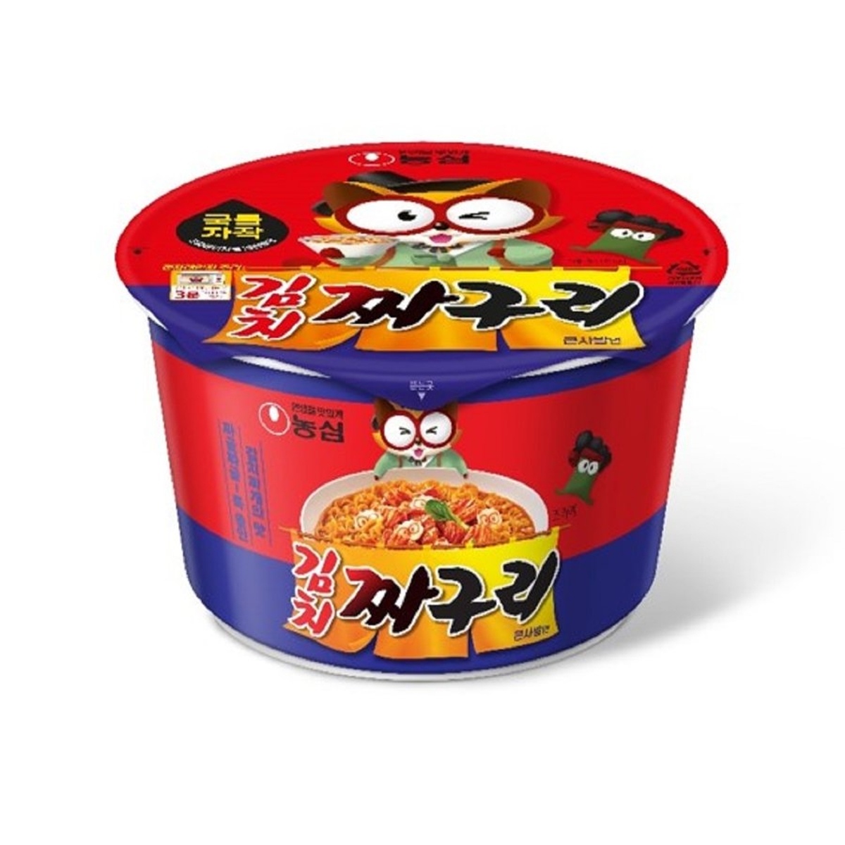 농심 김치짜구리 큰사발면 107g 배민 장보기∙쇼핑