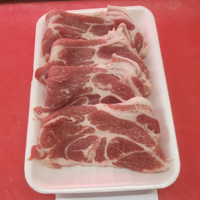 신선하고 담백한 목살 100g 수암 천하식육타운 배민 장보기∙쇼핑