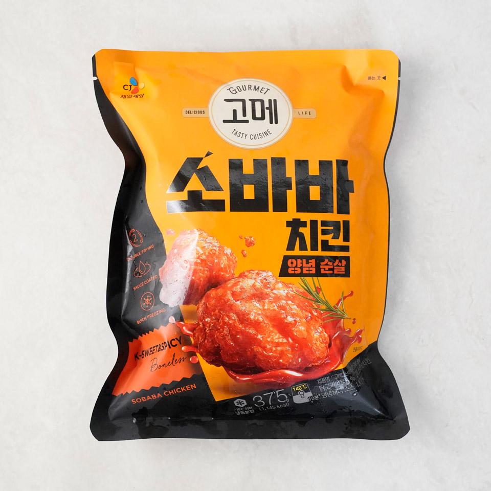 Cj 고메 소바바치킨 양념순살 375g 배민 장보기∙쇼핑