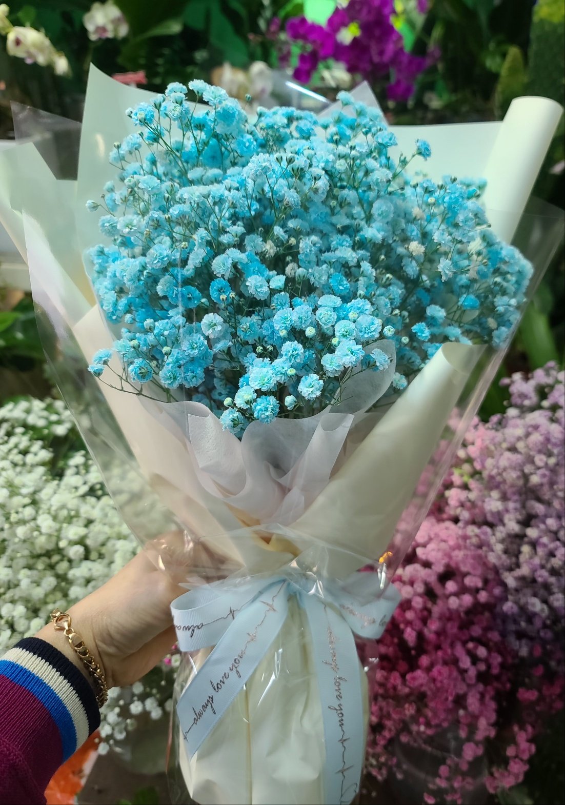 안개꽃다발 S 배민 장보기∙쇼핑