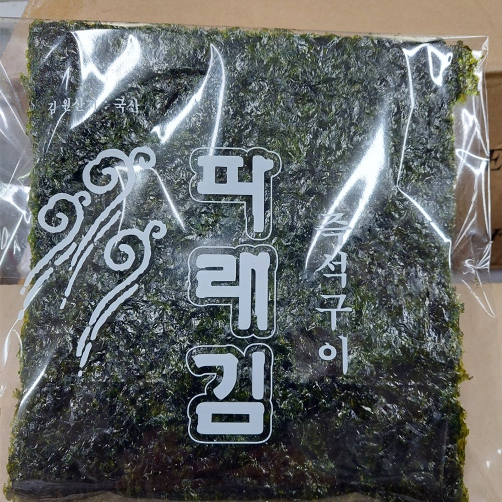 바삭바삭 구운 파래김 12장 중동 완도건어물 배민 장보기∙쇼핑