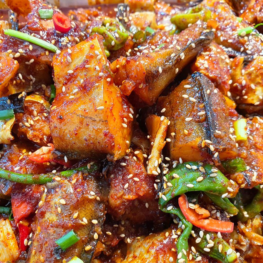 쫀득하고 매콤한 코다리북어조림 400g 화곡 내고향반찬마트 배민 장보기∙쇼핑