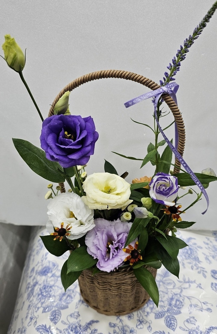 미니 바구니퍼플 배민 장보기∙쇼핑
