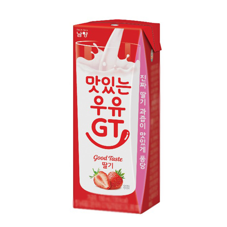 남양)맛있는우유GT딸기180ML | 배민 장보기∙쇼핑