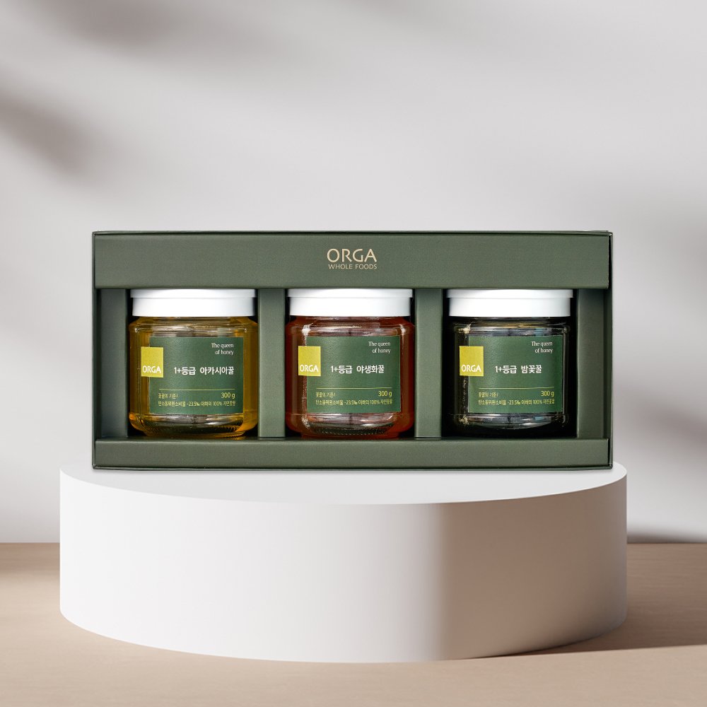 Orga 1등급 프리미엄 자연 꽃꿀 선물세트3입 배민 장보기∙쇼핑