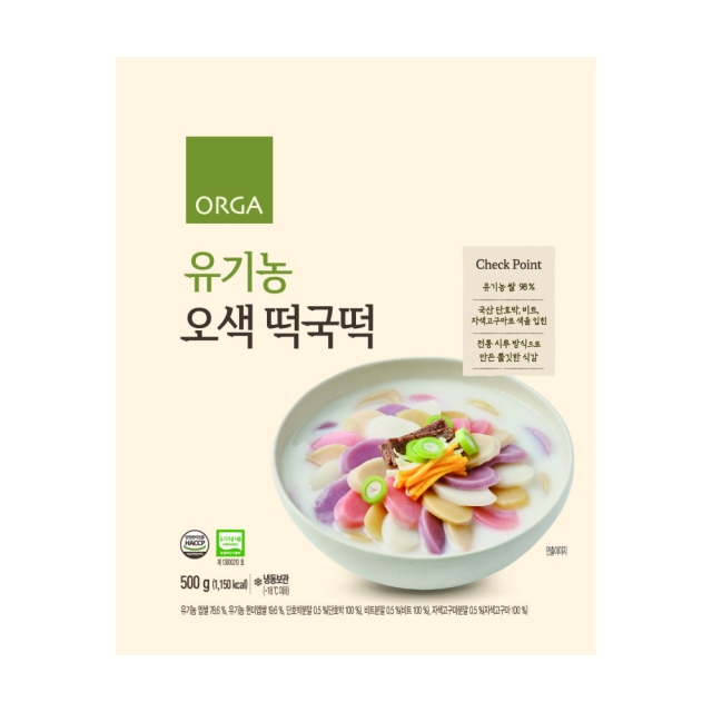 ORGA 유기농 오색 떡국떡 (500g) | 배민 장보기∙쇼핑