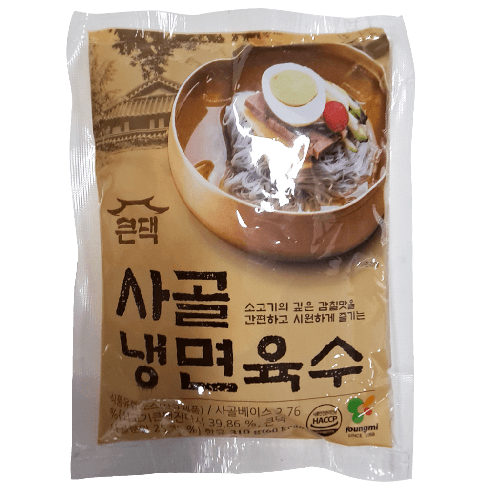 큰댁 사골 냉면 육수 310ml 배민 장보기∙쇼핑