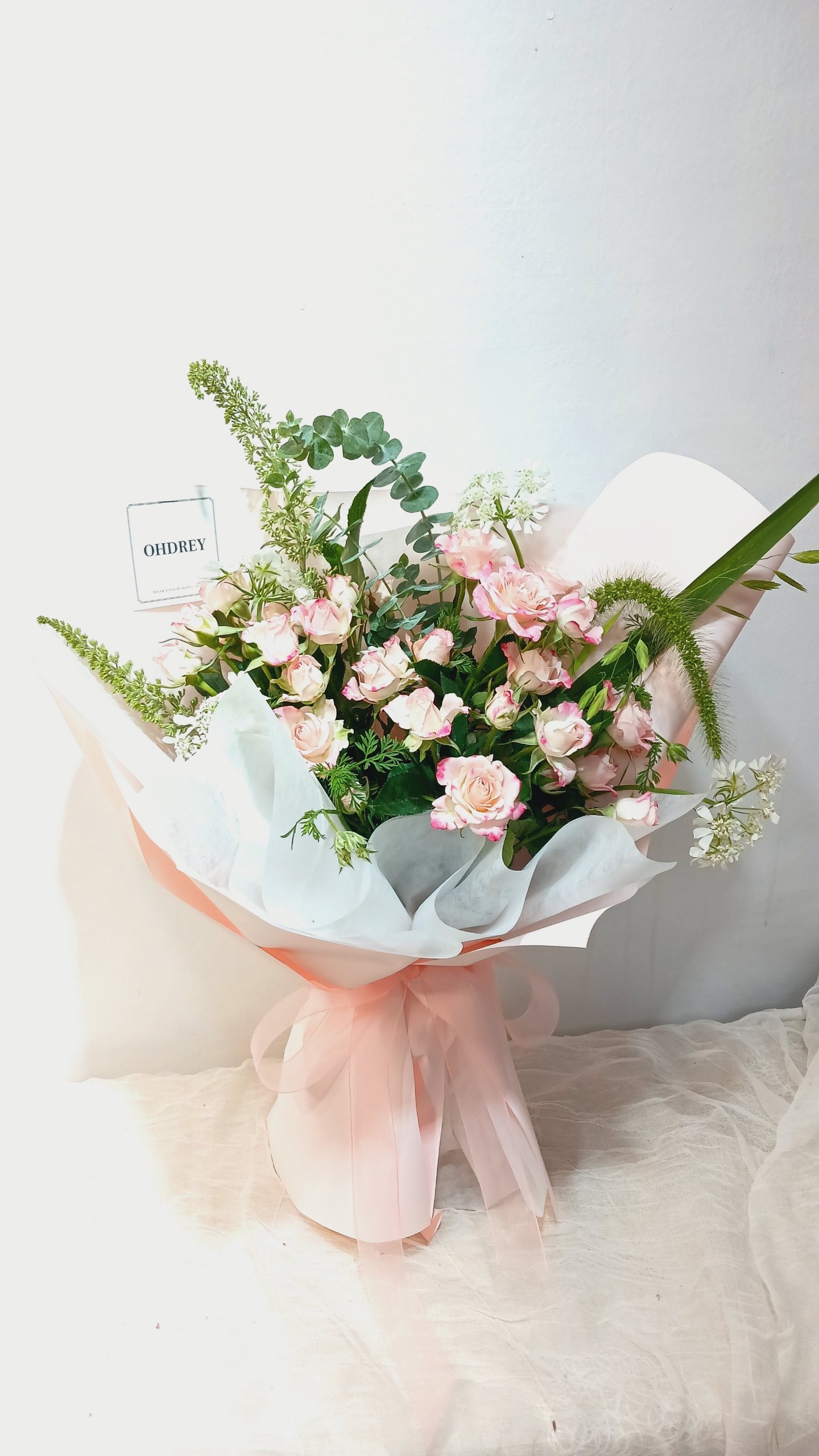 스프레이 장미 꽃다발 M 배민 장보기∙쇼핑