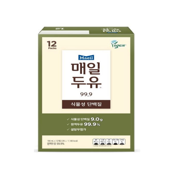 매일두유 99.9 190ml*12 | 배민 장보기∙쇼핑