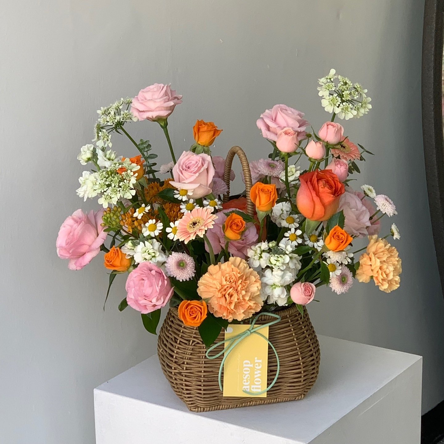기본 꽃바구니 단일상품 사이즈 S 배민 장보기∙쇼핑