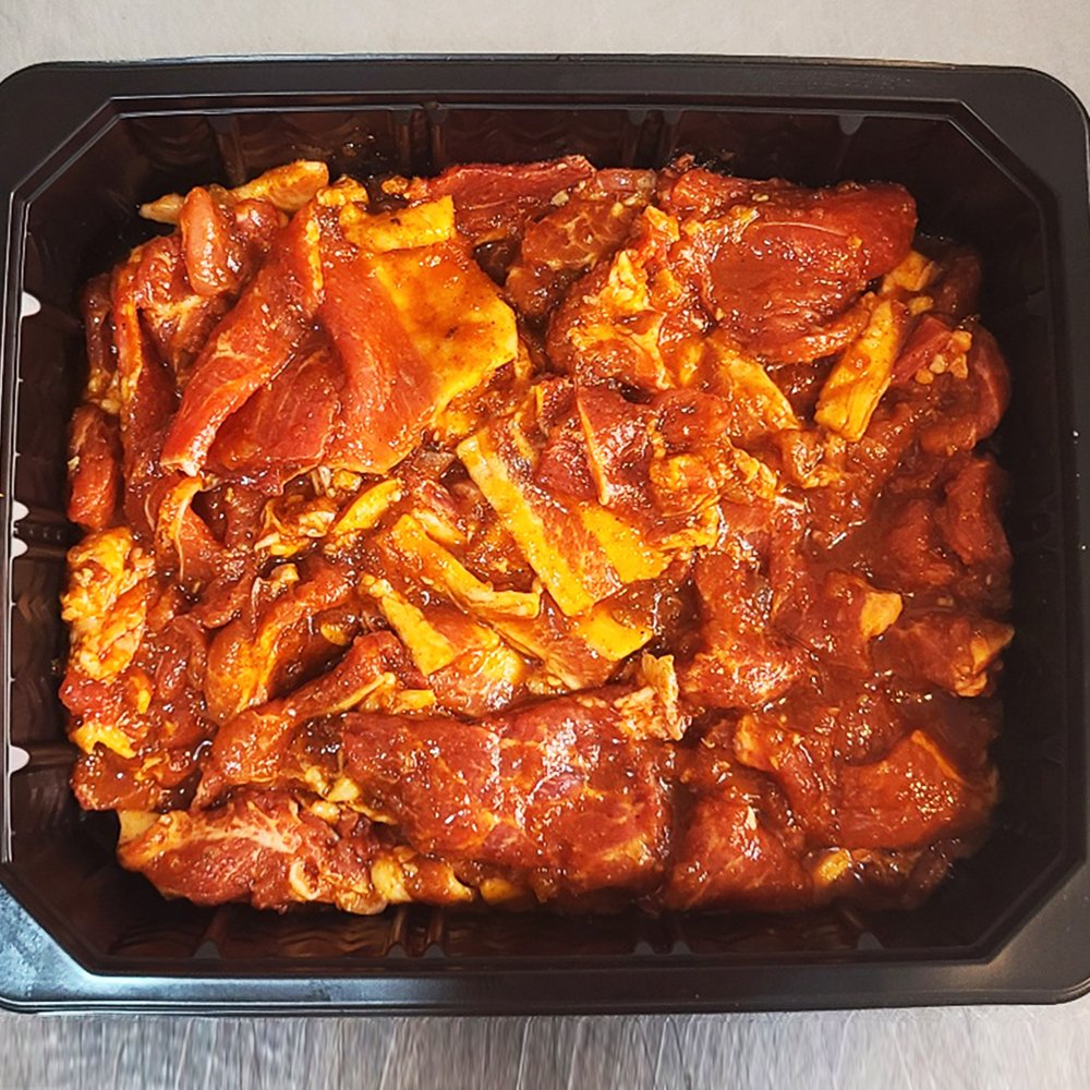 매콤한 감칠맛의 고추장양념돼지주물럭 600g 중동 토종축산 배민 장보기∙쇼핑