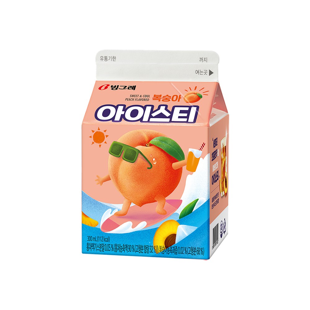 11 2개묶음빙그레복숭아이스티300ml 배민 장보기∙쇼핑