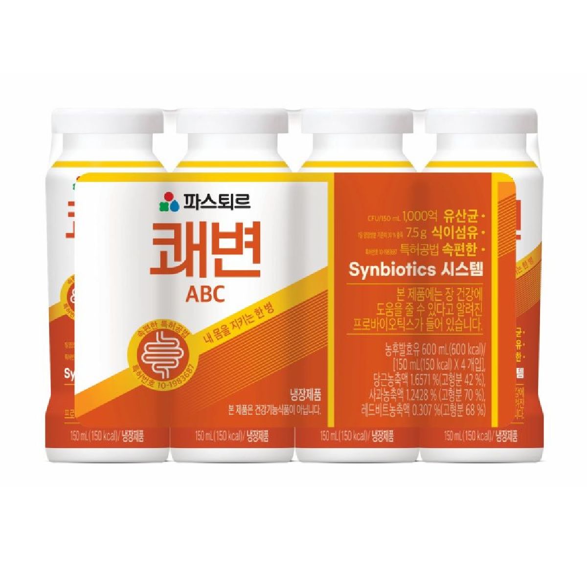 파스퇴르 쾌변ABC 150MLx4 | 배민 장보기∙쇼핑