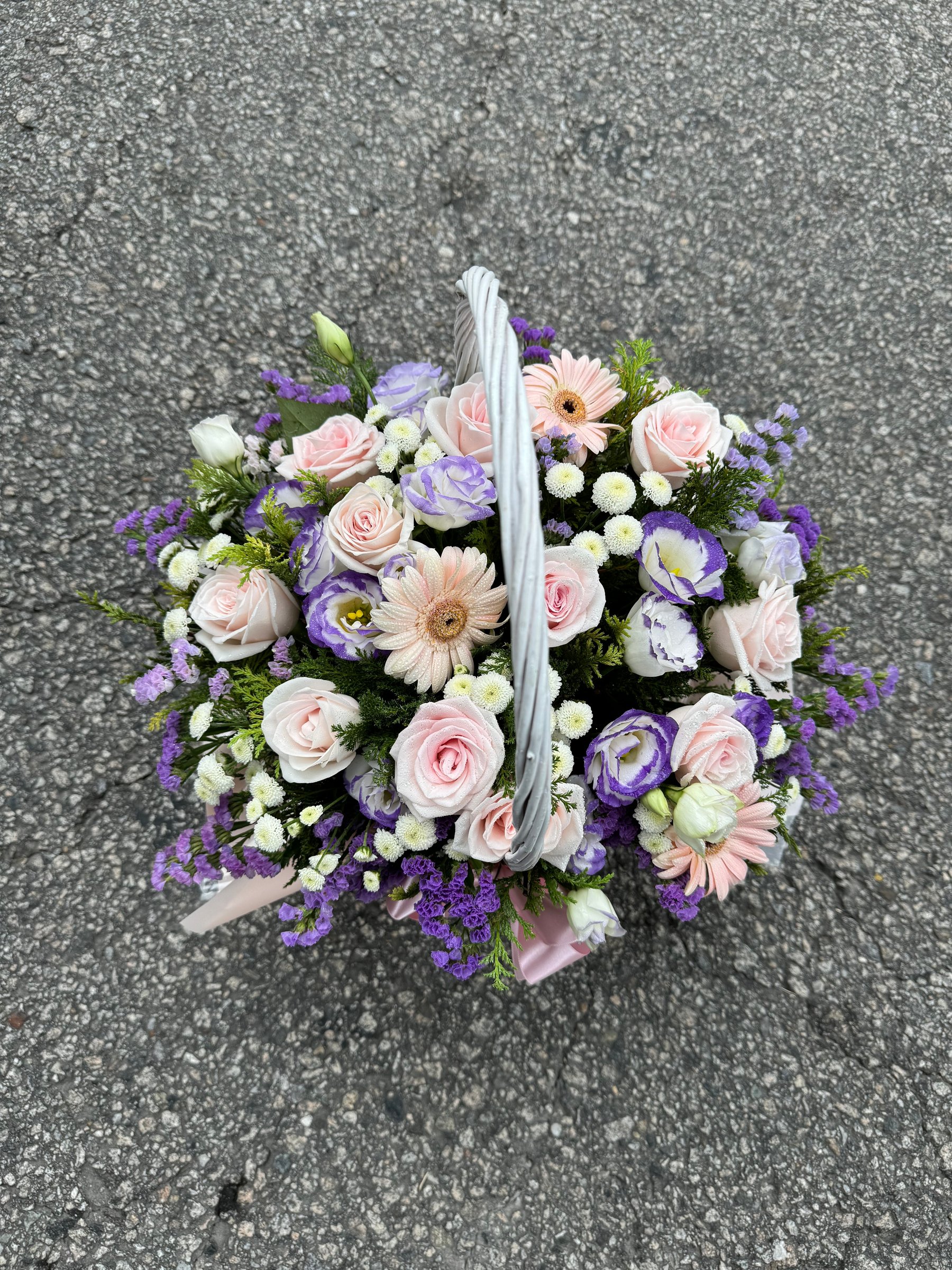 연보라 꽃바구니혼합 배민 장보기∙쇼핑