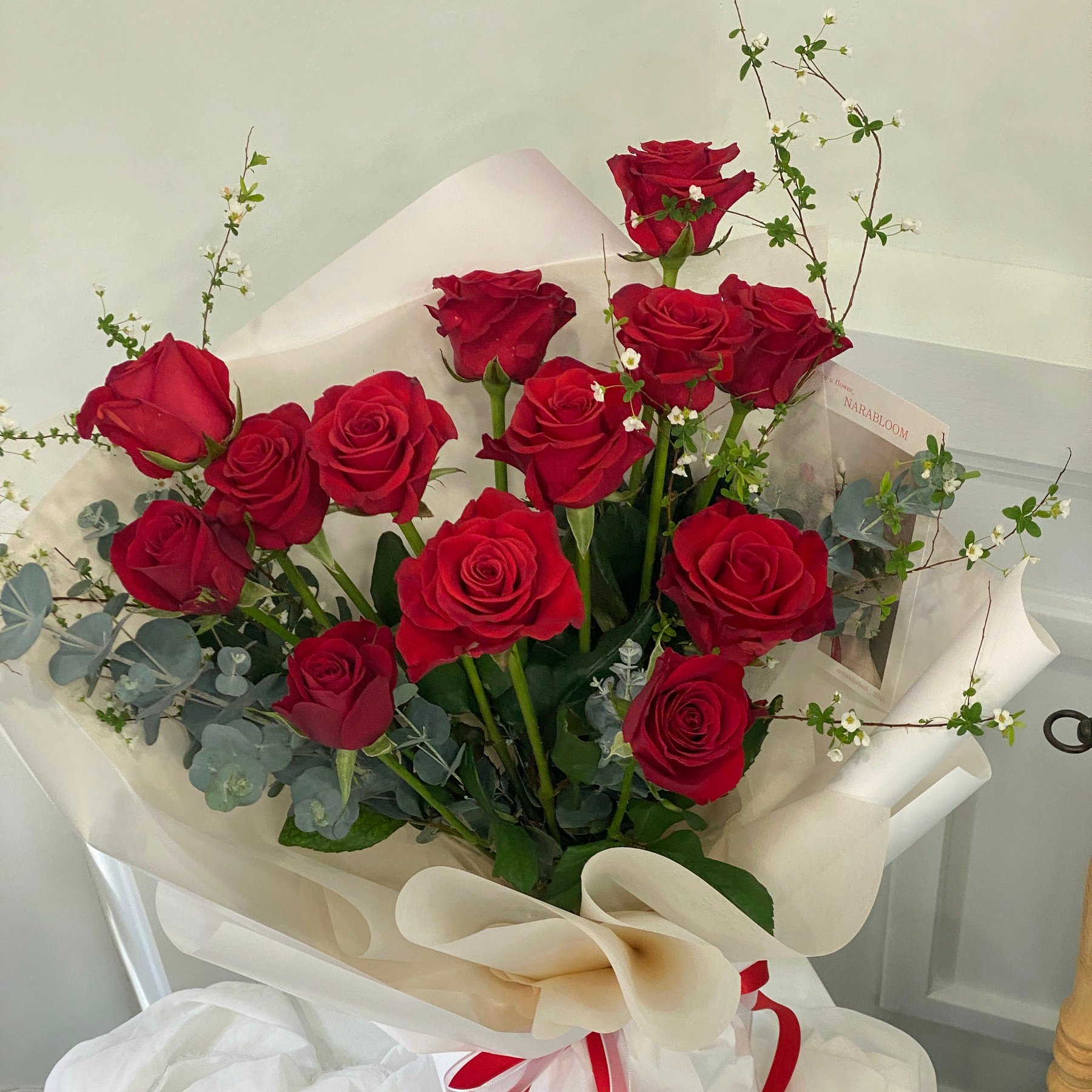 장미 10송이 꽃다발 장미가득 꽃다발 기념일꽃다발 배민 장보기∙쇼핑