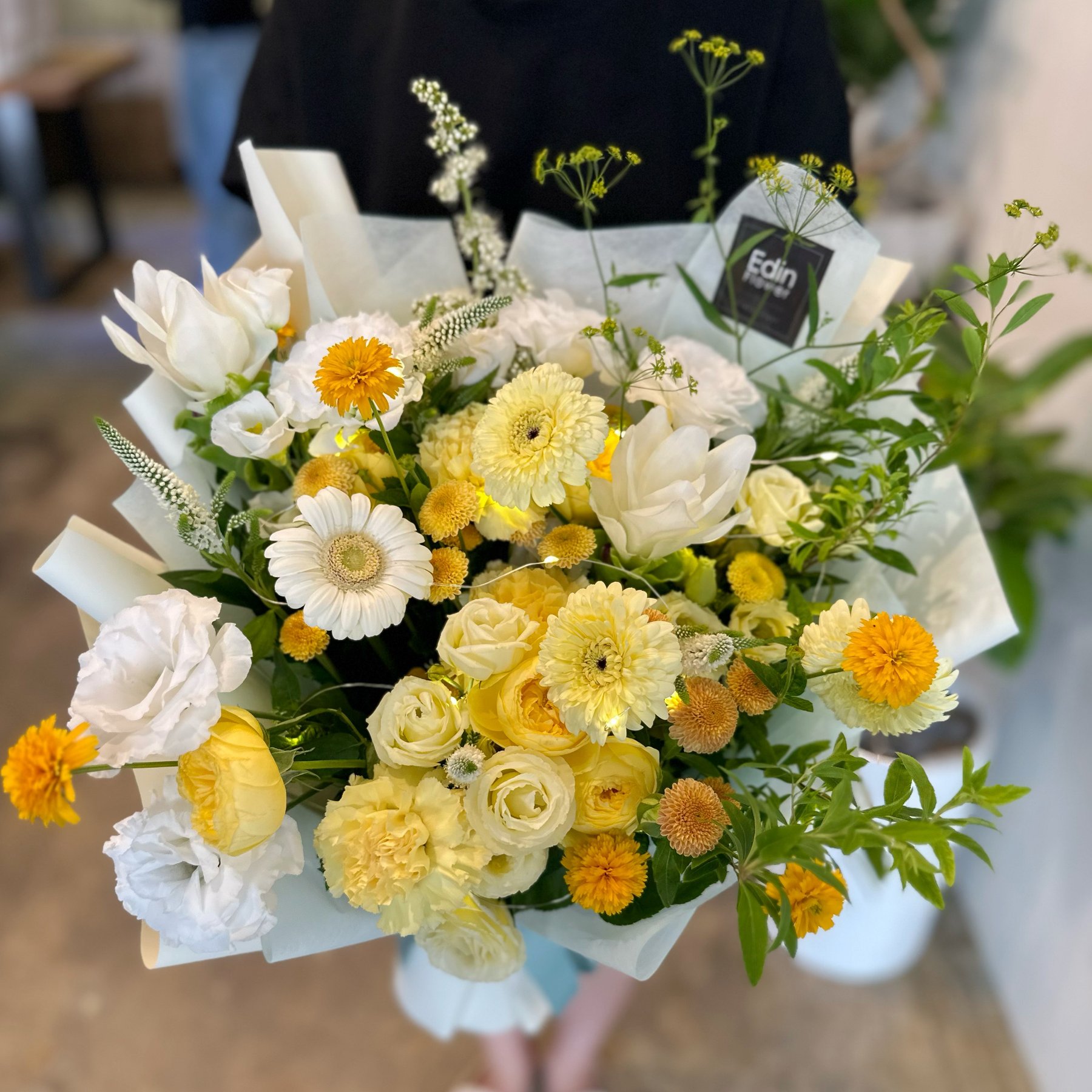해피옐로우 Xlled 전구 토퍼 쇼핑백증정 배민 장보기∙쇼핑