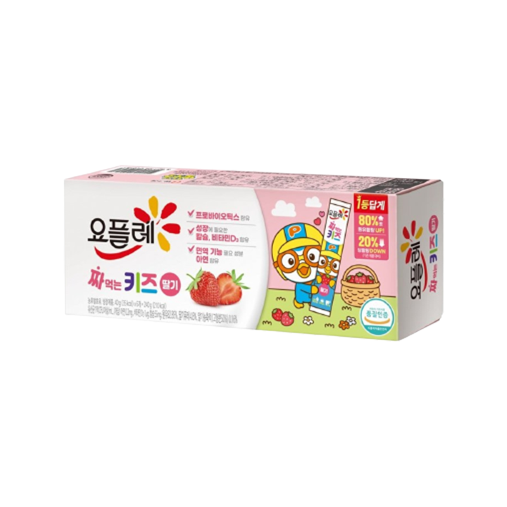 요플레 짜먹는키즈 딸기240g40g6 배민 장보기∙쇼핑